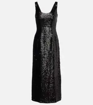 EMILIA WICKSTEAD Tippini Sequined Midi Dress