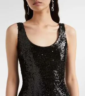 EMILIA WICKSTEAD Tippini Sequined Midi Dress