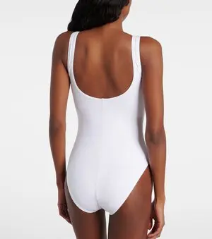 KARLA COLLETTO Luca Printed One-piece Swimsuit - White