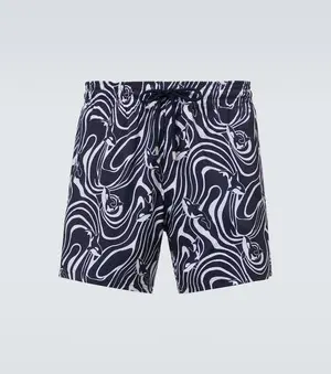 Vilebrequin Printed Swim Trunks - Blue