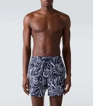 Vilebrequin Printed Swim Trunks - Blue