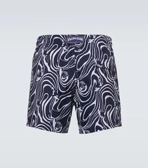 Vilebrequin Printed Swim Trunks - Blue