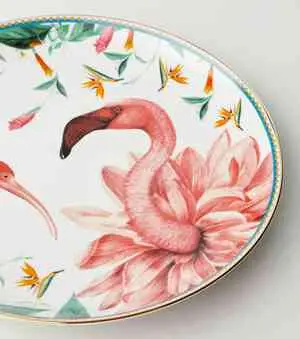 La DoubleJ Birdbloom Porcelain Decorative Plate