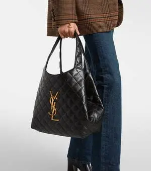 Saint Laurent Icare Medium Quilted Shoulder Bag