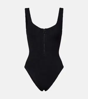 Hunza G Dallas One-piece Swimsuit - Black