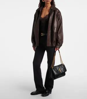 Saint Laurent Niki Medium Leather Shoulder Bag