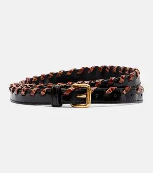 Dries Van Noten Braided Leather Belt - Brown