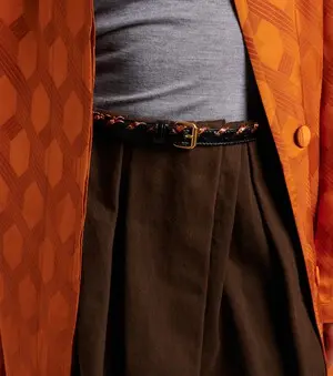 Dries Van Noten Braided Leather Belt - Brown