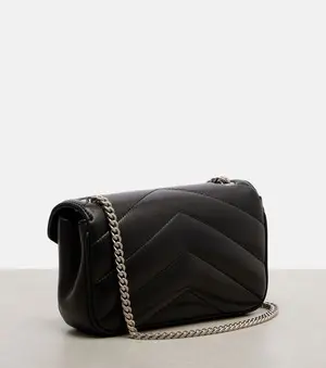 Saint Laurent Loulou Mini Leather Crossbody Bag