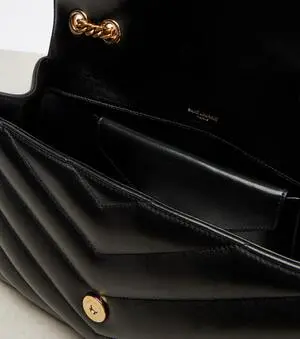 Saint Laurent Loulou Medium Shoulder Bag - Black