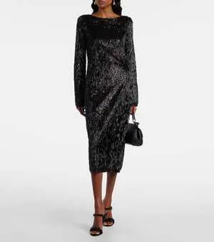 Dolce & Gabbana Sequined Midi Dress