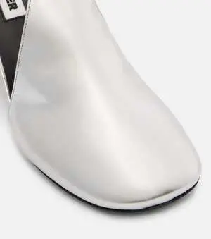 JIL SANDER Metallic Leather Pumps