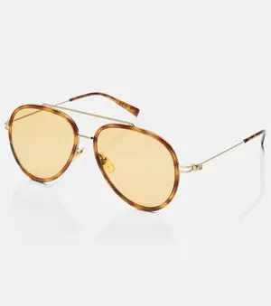 Gucci Gg Aviator Sunglasses - Brown