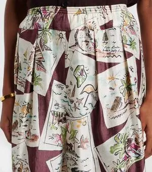 Loro Piana Emon Printed Silk Bermuda Shorts
