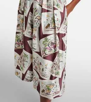 Loro Piana Emon Printed Silk Bermuda Shorts