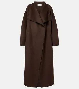 THE FRANKIE SHOP Leroy Wool-blend Coat - Brown