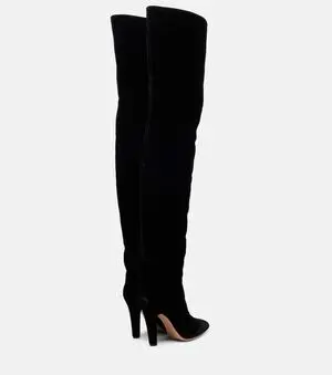 Paris Texas Velvet Elsa Over-the-knee Boots