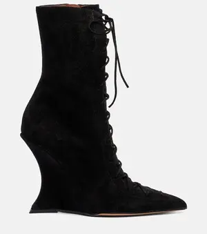 Paris Texas Nina 105 Suede Lace-up Boots