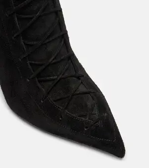 Paris Texas Nina 105 Suede Lace-up Boots