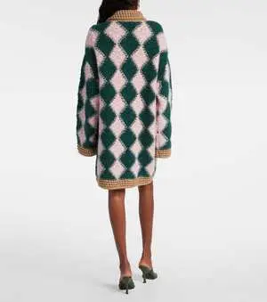 La DoubleJ Crochet Wool-blend Cardigan