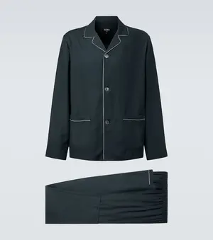 Zegna Cotton And Cashmere Pajamas - Green