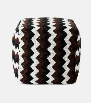 Missoni Riccio Zigzag Bouclé Ottoman