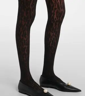 Wolford Leopard-print Tights