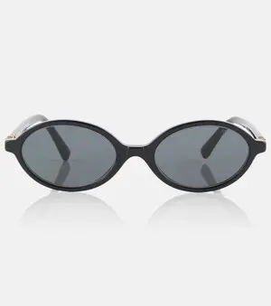 Miu Miu Round Frame Sunglasses - Black