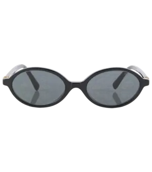 Miu Miu Round Frame Sunglasses - Black