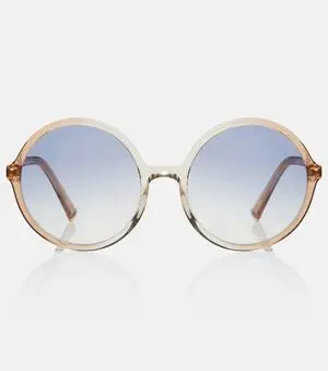 Miu Miu Round Frame Sunglasses - Blue