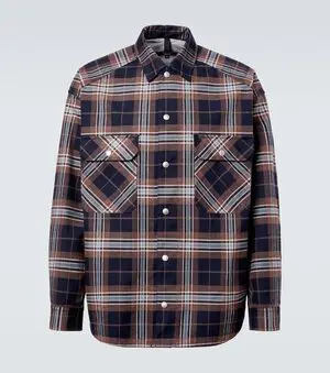 Comme Des Garçons Homme Plaid Cotton Overshirt - Brown
