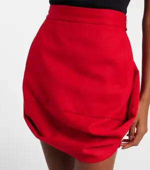 VIVIENNE WESTWOOD Mini Frame Wool Miniskirt