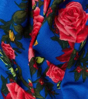 Magda Butrym Floral Wool Scarf