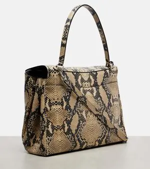 Balenciaga Rodeo Medium Leather Tote Bag - Beige