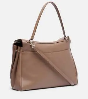 Balenciaga Rodeo Medium Leather Tote Bag - Brown