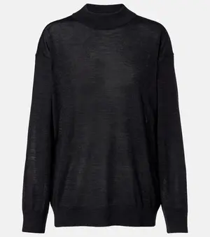TOD'S Wool Mockneck Sweater - Grey
