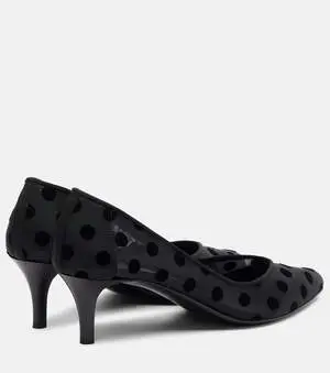 Isabel Marant Peleo 55 Polka-dot Mesh Pumps