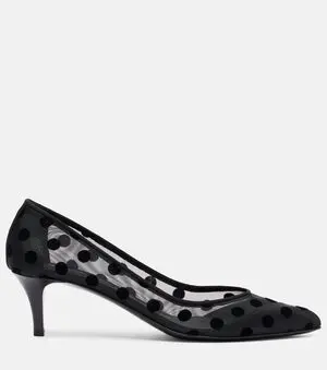 Isabel Marant Étoile Peleo 55 Polka-dot Mesh Pumps
