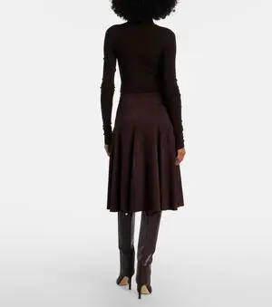 Stouls Suede Midi Skirt