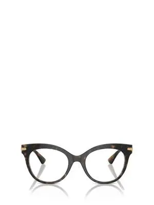 Dolce & Gabbana Butterfly Eyeglasses - Havana On White Barrow