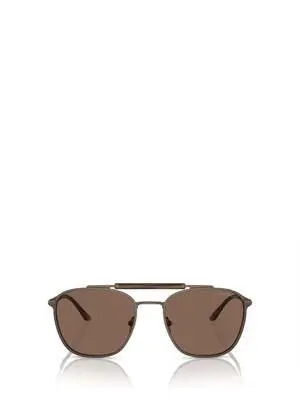 Giorgio Armani Aviator Sunglasses - Matte Bronze