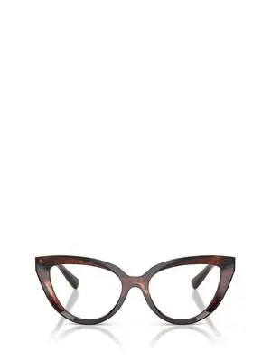 Dolce & Gabbana Cat-Eye Eyeglasses - Dark Red Havana