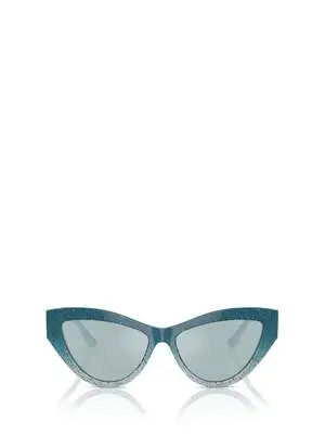 JIMMY CHOO Cat-eye Sunglasses - Azure Gradient Glitter