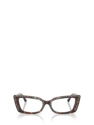 JIMMY CHOO Jimmy Choo Cat-Eye Eyeglasses Havana / Silver Shade