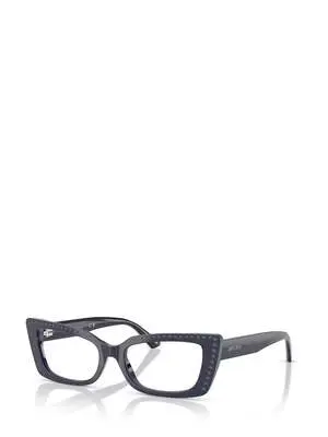 JIMMY CHOO Cat-eye Eyeglasses Jc3018b - Blue / Silver Night