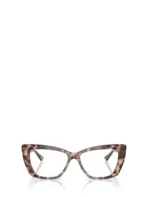 JIMMY CHOO Cat-Eye Eyeglasses Opal Pink Havana
