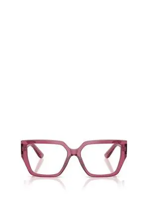 Dolce & Gabbana Square Eyeglasses - Transparent Bordeaux