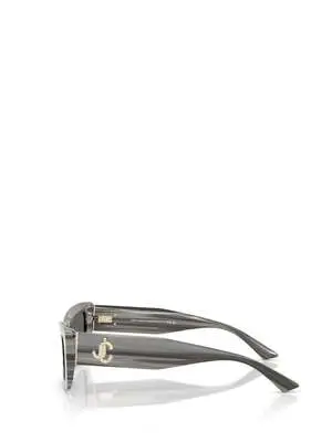 JIMMY CHOO Cat-eye Sunglasses - Striped Black