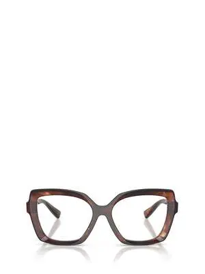 Dolce & Gabbana Butterfly Eyeglasses - Dark Red Havana