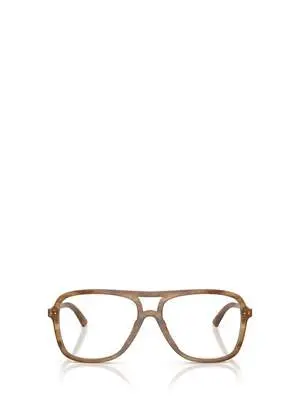 JIMMY CHOO Aviator Eyeglasses - Brown Havana